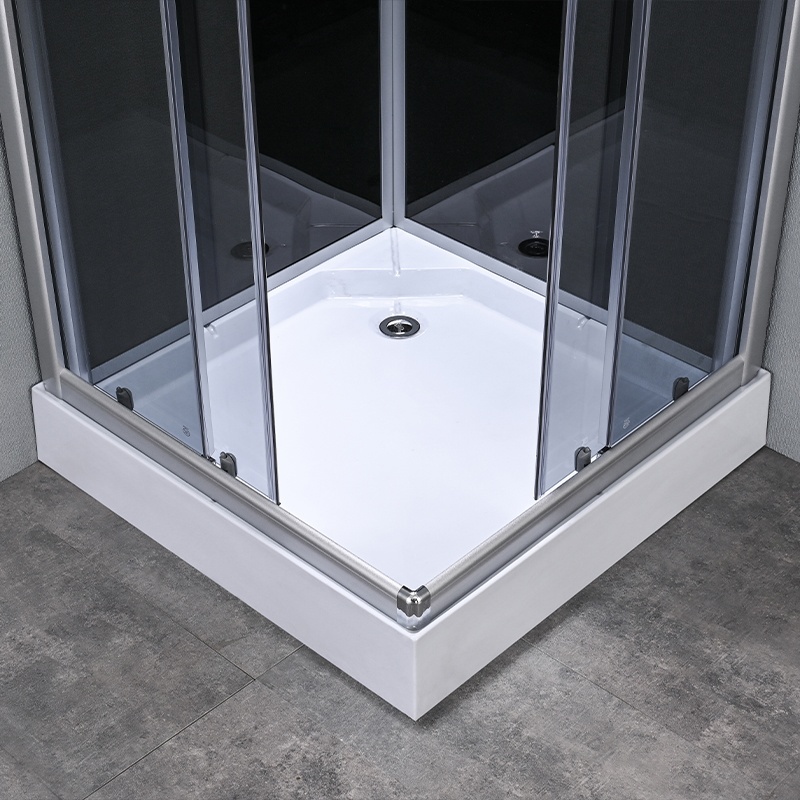 KABINA PRYSZNICOWA Z BRODZIKIEM KWADRATOWA WSH309A SZARA 80x80 CM - sklep Hydrosan.eu